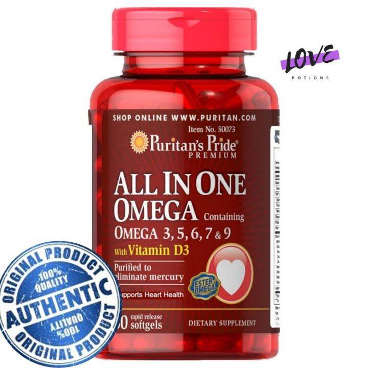 Puritans Pride ALL in One OMEGA | Lazada PH