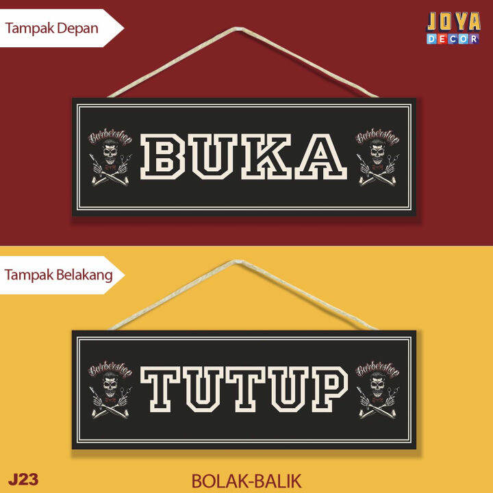 Buka Tutup Sign Board Papan Petunjuk Bolak Balik JJ21 | Lazada Indonesia