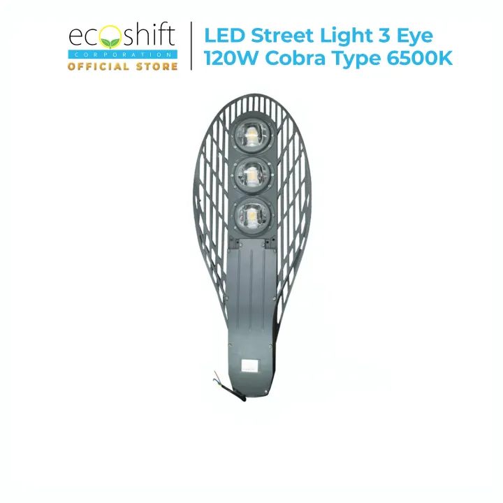EcoShift | LED Street Light 3 Eye 120W Cobra Type 6500K | Lazada PH