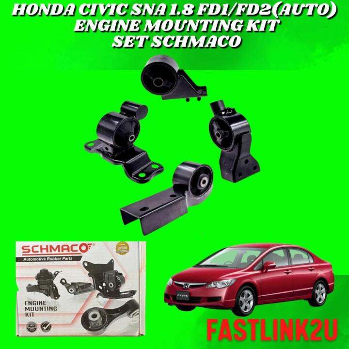 Honda Civic Sna 1.8 2.0 Fd1 Fd2 (Auto) Schmaco Engine Mounting Kit Set ...