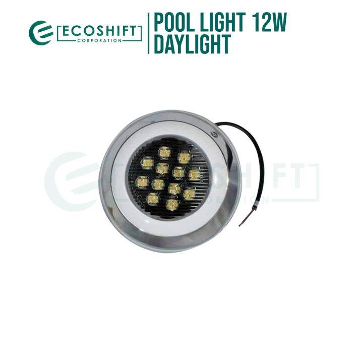 Ecoshift 12W DC / AC LED Underwater Pool Light Silver Frame | Lazada PH
