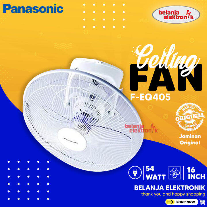 KIPAS ANGIN DINDING PLAFON CEILING PANASONIC F-EQ405 ORBIT / AUTO FAN ...