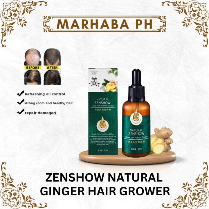 Best Selling Zenshow 30ml Ginger Hair Growth Essential Oil Fast Hair