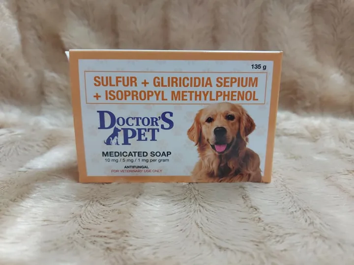 DOCTORs PET MEDICATED SOAP 135g (Sulfur + Gliricidia Sepium +Isopropyl ...