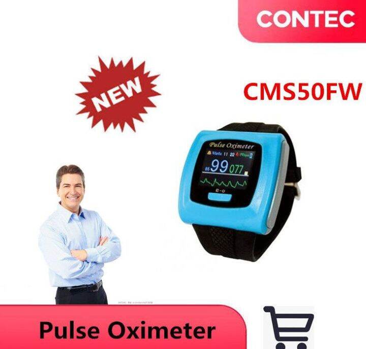 CONTEC ร้อน CMS50FW ข้อมือปลายนิ้วชีพจร O Ximeter SpO2 ประชาสัมพันธ์การตรวจสอบ OLED USB ...