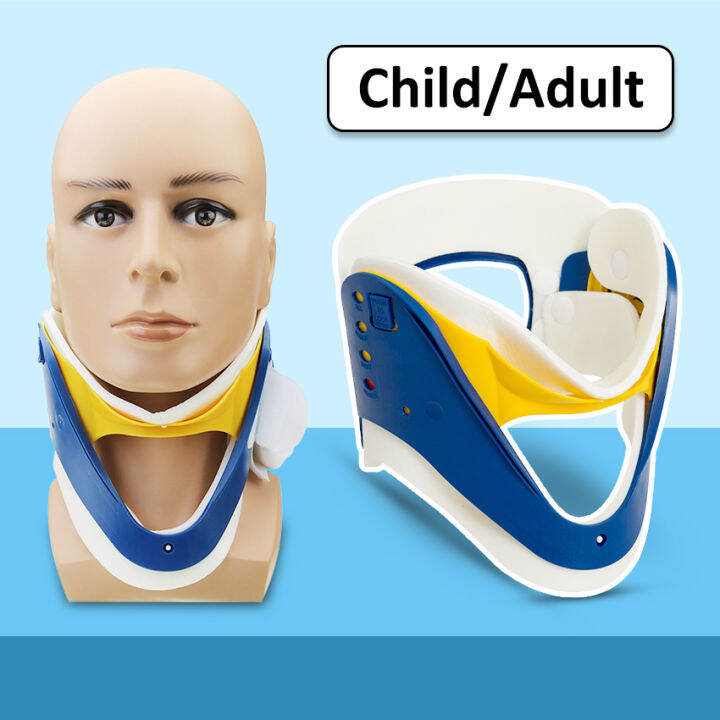 4 Gears Neck Brace Medical Cervical Collar Breathable Neck Support Neck Pain Relief for Children ...