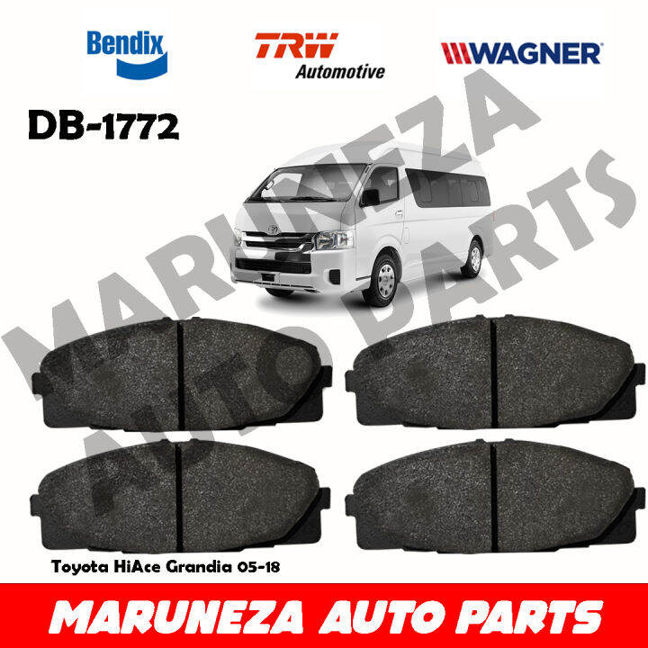 Brake Pads DB1772 Toyota HiAce Grandia 05-18 Front | Lazada PH