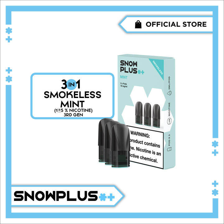 Snowplus 3 in 1 Mint Smokeless Pods 3.0 | Lazada PH