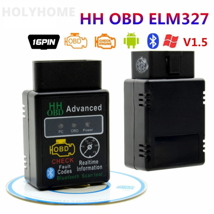 BLUETOOTH CAR DIAGNOSTIC OBD2 V1.5 V2.1 AUTO SCANNER MOBIL PEMBACA KODE ...