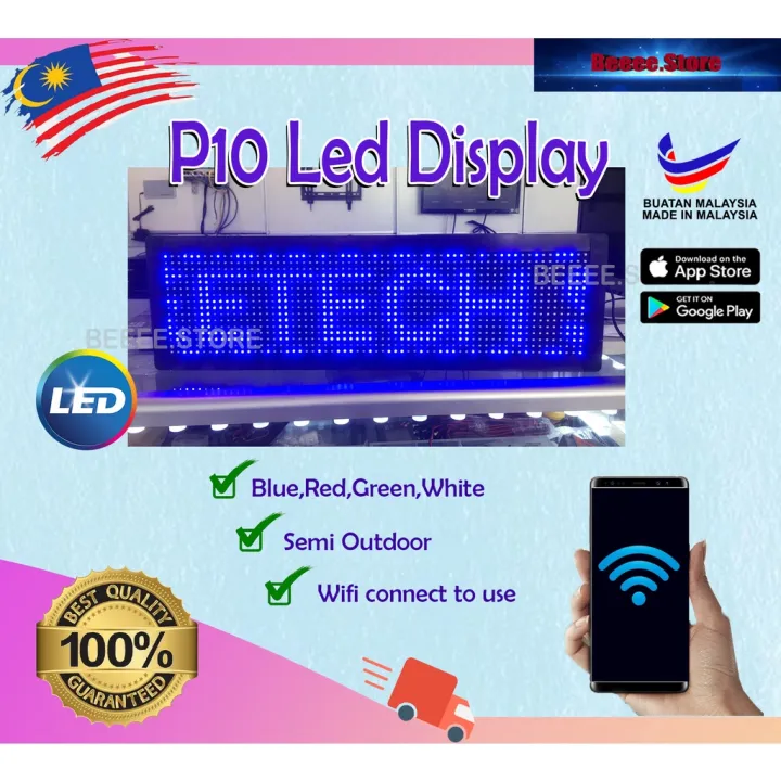 SIGNBOARD P10 LED DISPLAY 2 FEET SEMI OUTDOOR LED SIGNBOARD - MOBILE PC ...