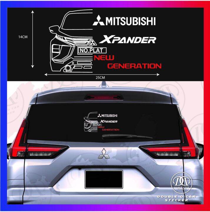 Mitsubishi xpander new generation line shape words sticker KI00519(PM ...