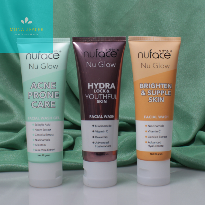 Nu Face Nu Glow Facial Wash 80gr/Nuface Nu Glow Acne Prone Care Facial ...