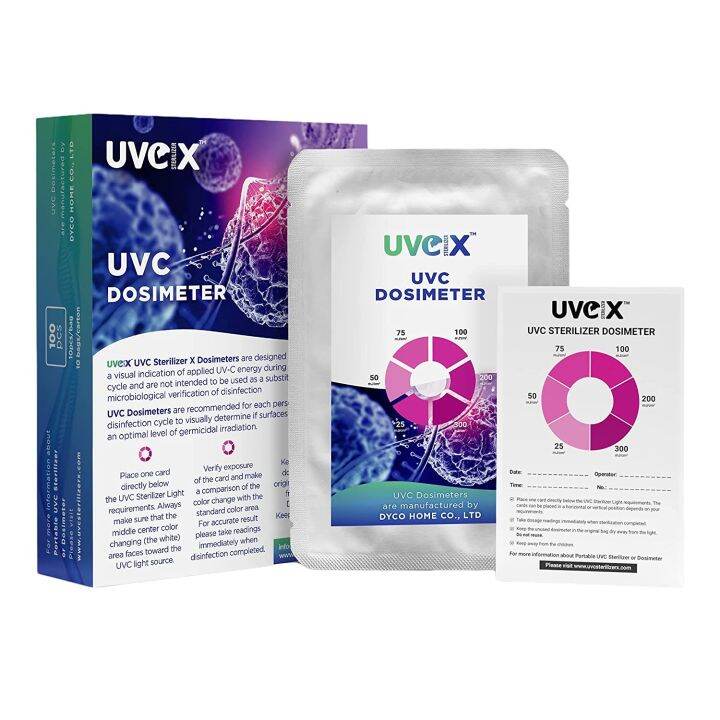 uvc dosimeter Cards, uvc Light Test Cards, 100 pcs Single-use uv Card ...