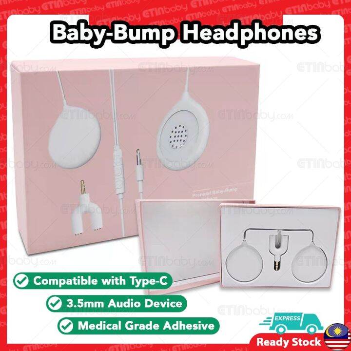 Prenatal Baby-Bump Headphone Pregnancy Belly Speaker Prenatal Education ...