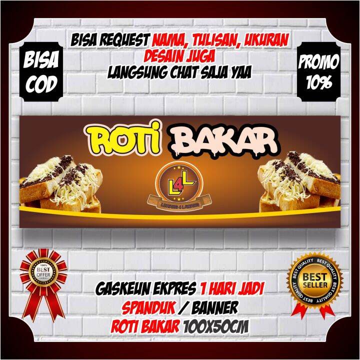 cetak spanduk banner roti bakar spanduk jualan roti bakar viral spanduk ...