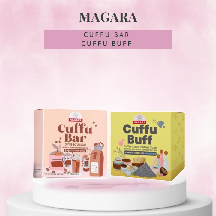 Magara Skin Cuffu Bar Coffee Scrub Soap 60g Volcanic Ash Soap 70g ...