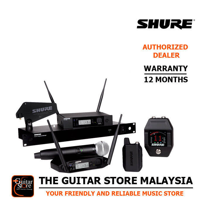 Shure GLXD+ 24RA/B58 Digital Wireless Rack System | Lazada