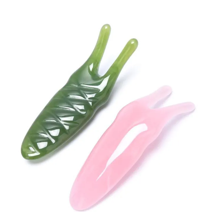 Gua Sha Nose Massage Natural Resin Face Scraper V Face Lifting Facial ...