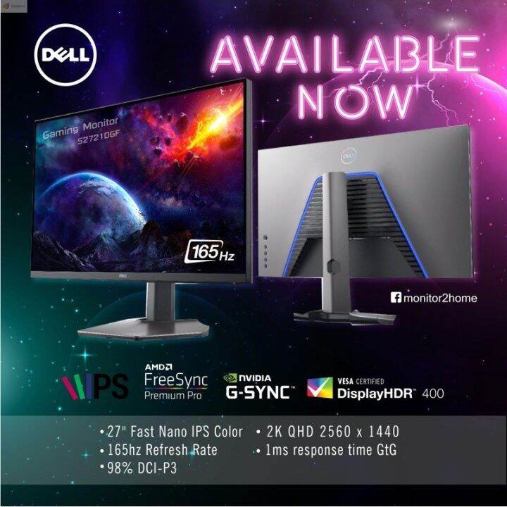 ลด 50% (พร้อมส่ง)Dell Gaming Monitor S2721DGF 27" Fast Nano IPS Color ...