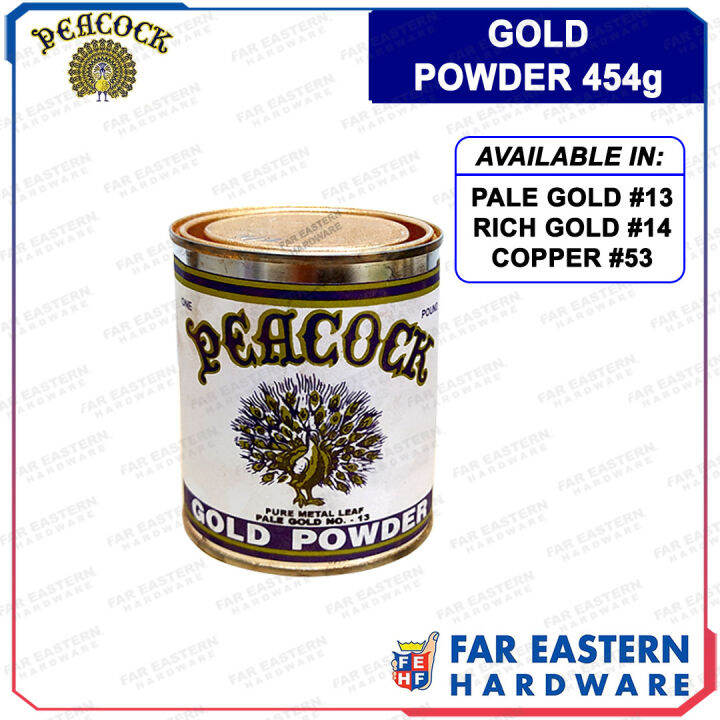 PEACOCK Gold Powder 454g in Can #13 #14 #44 | Lazada PH