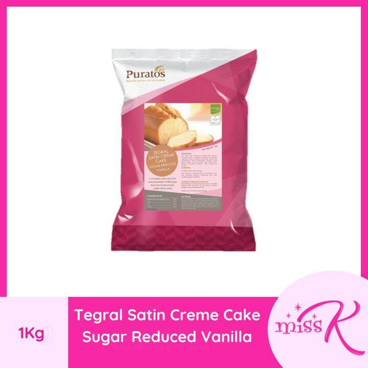 Tegral Satin Creme Cake Sugar Reduced Vanilla | Puratos | 1 Kilogram ...