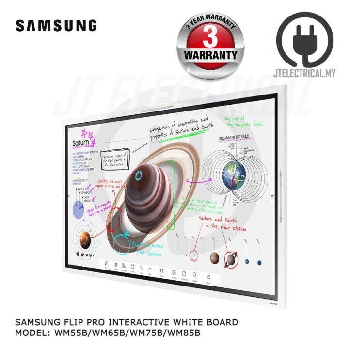 Samsung Flip Pro WM55B WM65B WM75B WM85B Interactive White Board | Lazada
