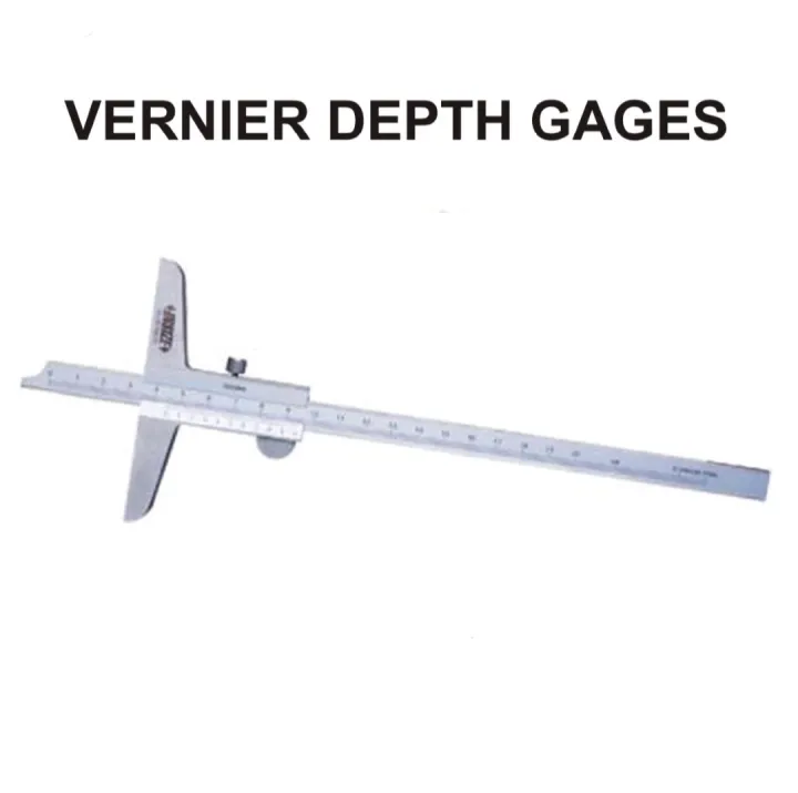 เวอร์เนียวัดลึก 12" ความละเอียด 0.02mm Vernier Depth Gage 0-300x0.02mm ...