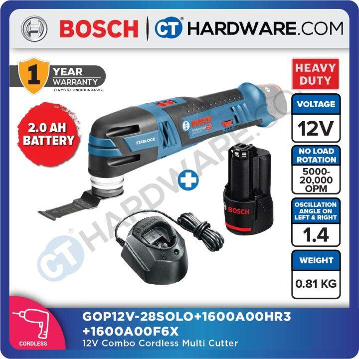 BOSCH GOP 12V-28 PROFESSIONAL CORDLESS MULTI CUTTER 12V 20000RPM 285MM ...