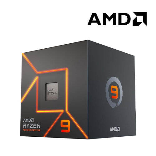 AMD RYZEN™ 9 7900 Processor with Wraith Prism Cooler - Socket AM5 Cores ...