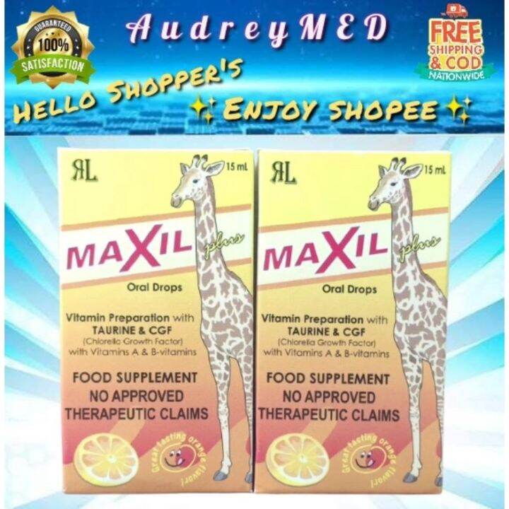 MAXIL Plus (Vit A B Taurine CGF) 15mL Oral Drops | Lazada PH