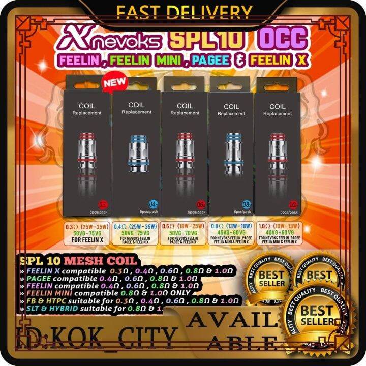 Coil NEVOKS Feelin Occ Mesh Compatible Pagee / Mini / x / c1 5pcs/box 0 ...