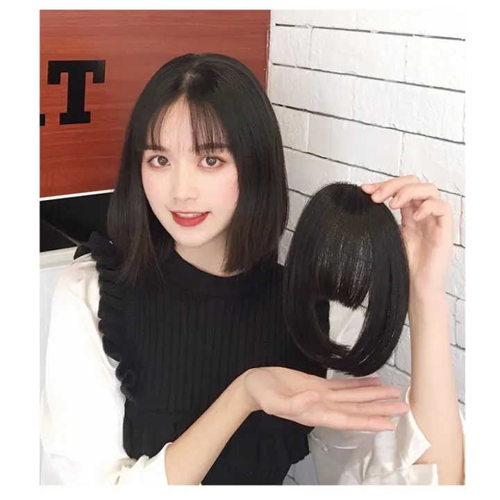 Synthetic Princess Bangs Hime Cut Bangs Hairstyles Clip In Bangs Hair ...