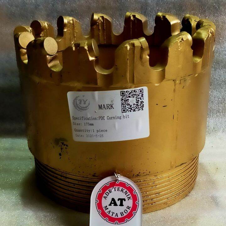 MATA BOR PDC CORING 175mm mata bor 7 inchi mata bor sumur air mata bor ...