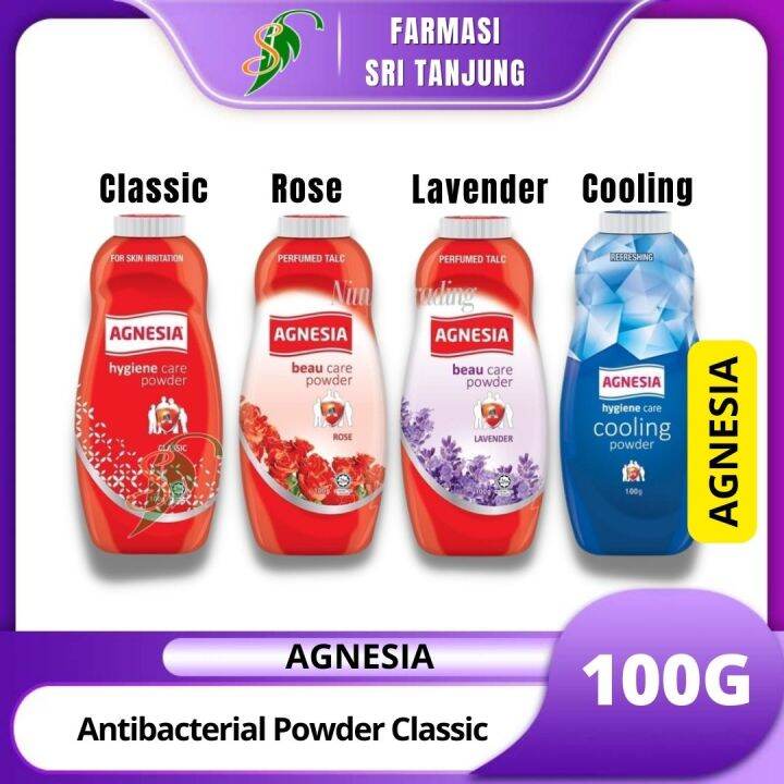 Agnesia Antibacterial Powder Classic/ Lavender/Rose/ Cooling Powder ...