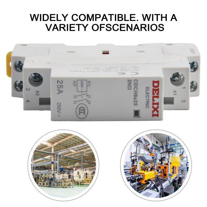 ETEK Din Rail Household Modular AC Contactor 220v Single Phase 2P 2no 2nc 1no 1nc 25A 20A 16A ...