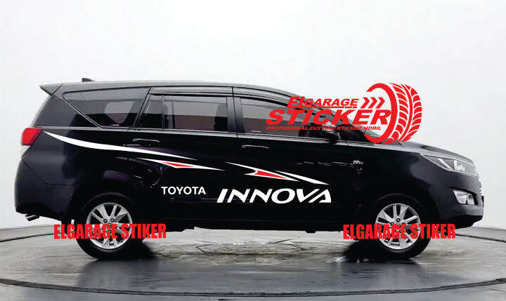 Stiker mobil toyota kijang innova cutting stiker striping toyota innova ...