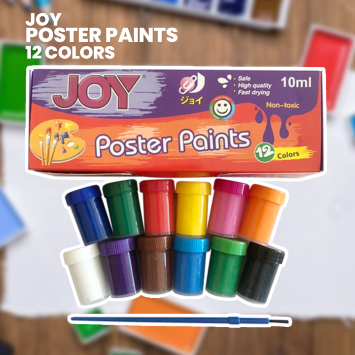 Joy Poster Paints 10ml 12 Colors | Lazada PH