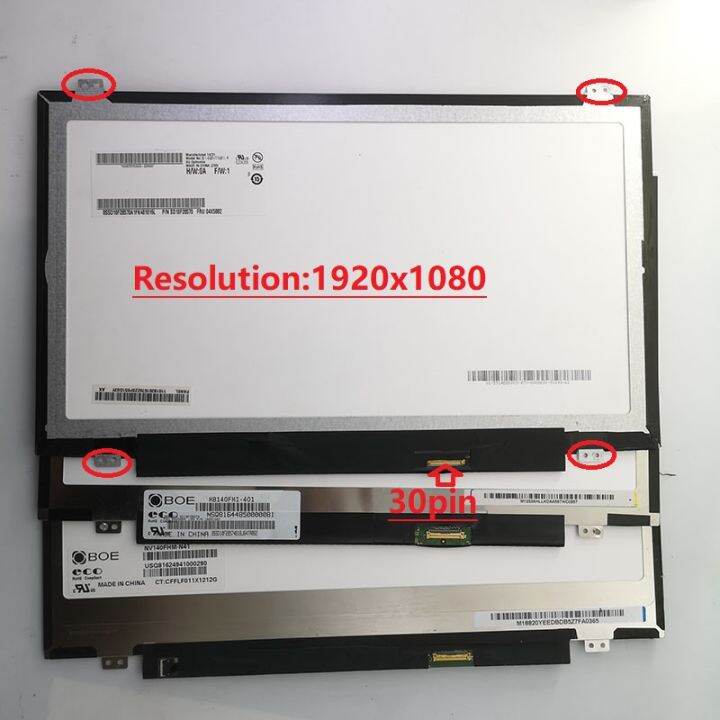 14 "; นิ้ว Slim LED LCD Matrix หน้าจอสำหรับ ThinkPad G40-70 T440 E450 ...