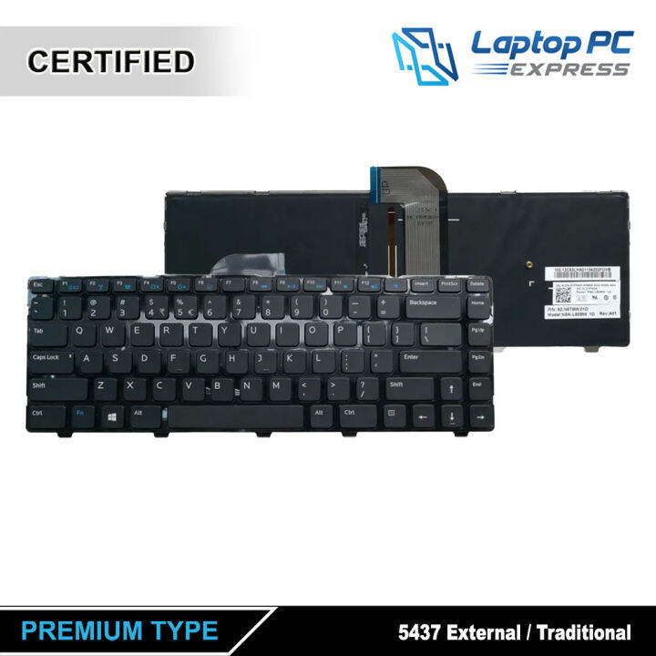 LPCE Laptop Keyboard 5437 Compatible With Dell Inspiron 14R 5421 M431R ...