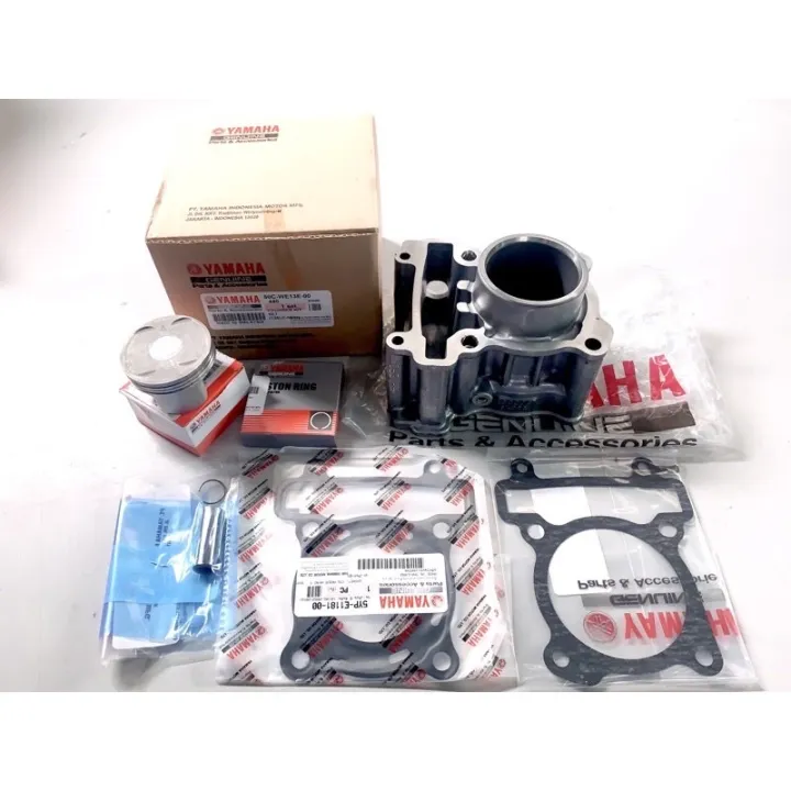 yamaha lc135 lc135 new v1 v2 v3 v4 v6 CYLINDER BLOCK SET KIT STANDARD 100% original heong leong ...