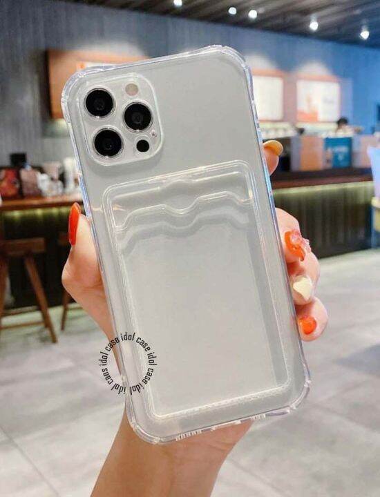 Softcase Transparant Card Holder Case Slot Card Case Untuk