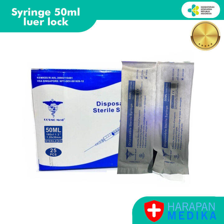 Syringe 50cc Luer Lock / Spuit Sonde 50ml | Lazada Indonesia