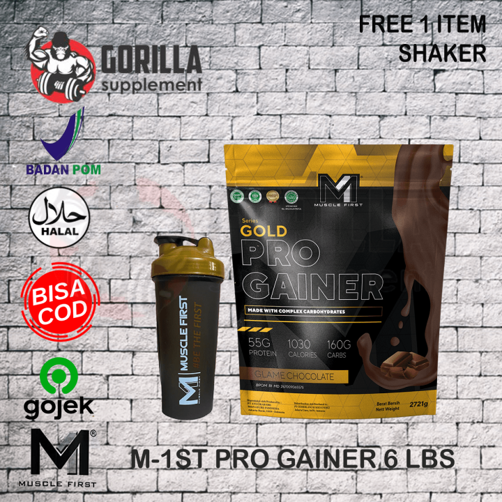 Muscle First Pro Gainer 6lbs 2.7 KG Gold Series BPOM HALAL MUI ...