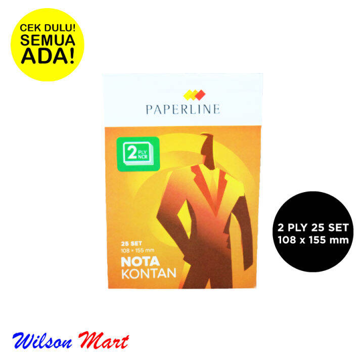 PAPERLINE NOTA KONTAN 2 PLY 25 SET 108 X 155 MM | Lazada Indonesia