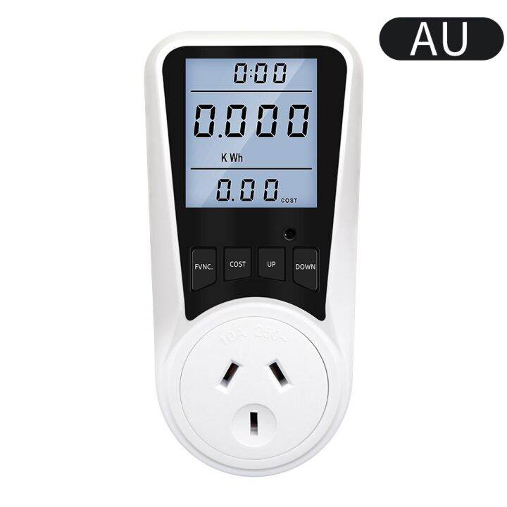 AC Power Meter Digital Wattmeter Energy Meter Electricity Usage Monitor ...