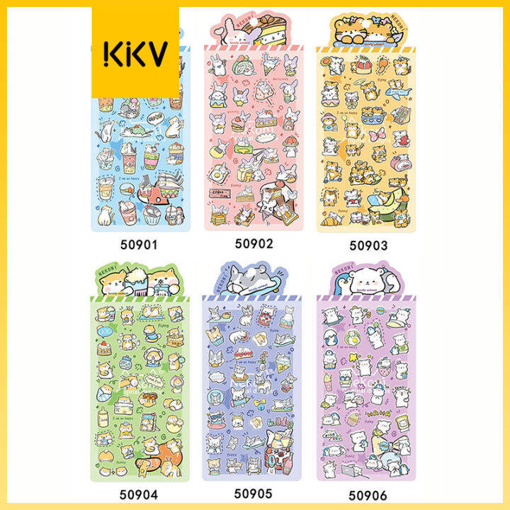 KKV-Nekoni·Kawaii Sparkling Rabbit Series PVC Multifunctional Sticker ...