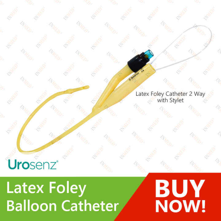 Urosenz Latex Foley Catheter, 2-Way w/ Stylet | Lazada PH