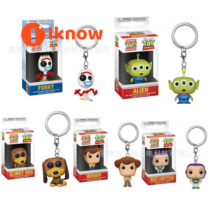 I know Funko pop Woody Buzz Lightyear Three-Eyed Chakki Keychain ...