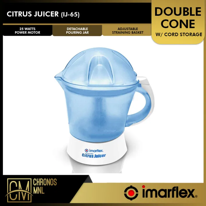 Chronos | Imarflex IJ-65 Citrus Juicer Double Cone with Cord Storage ...