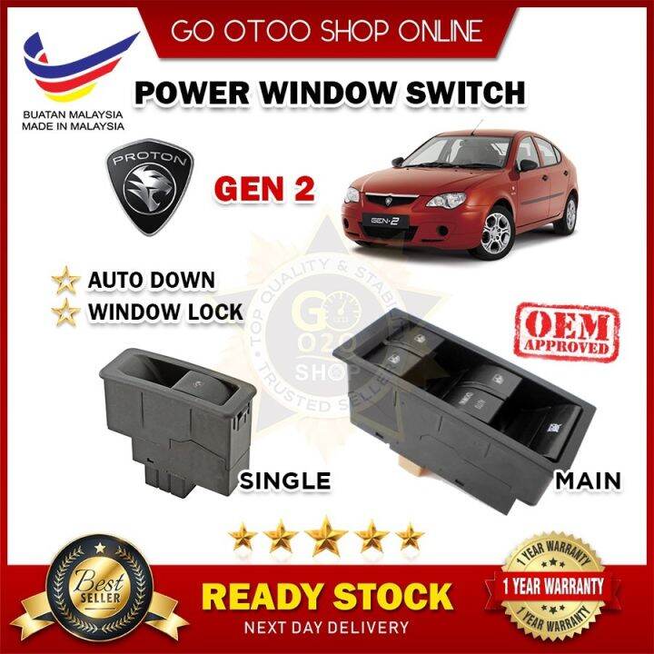 Proton Gen2 / Persona 】OEM Auto Down Power Window Master Switch And ...